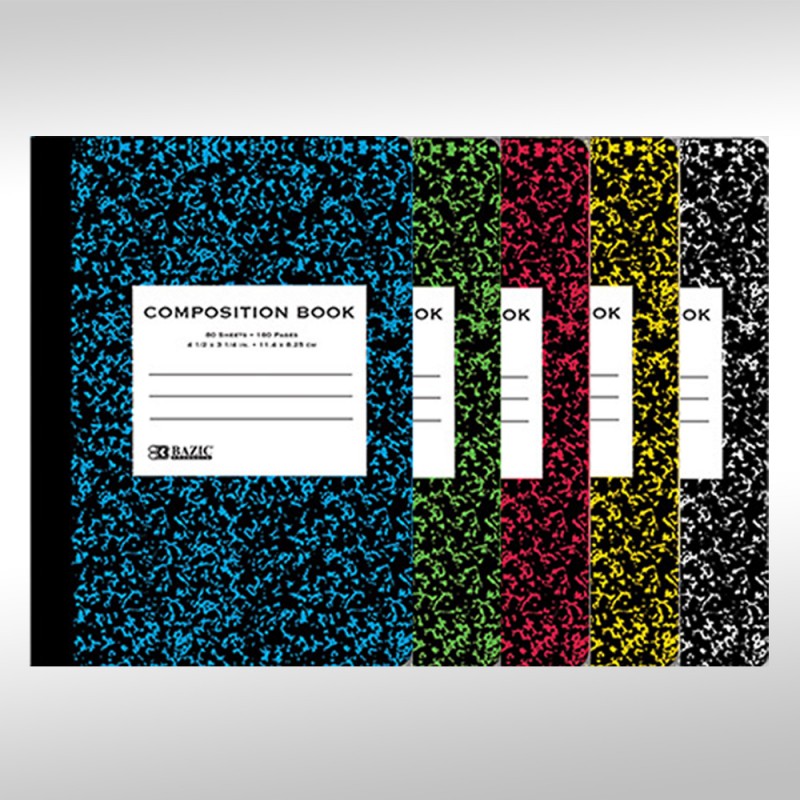 Bazic Composite Notebooks 2pk