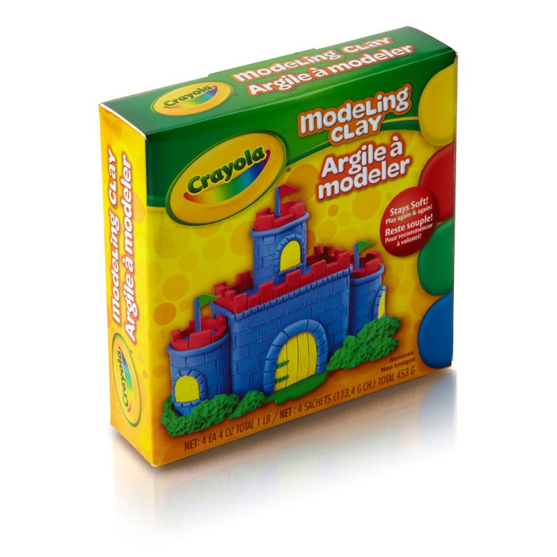 Crayola Modeling Clay, 4 Basic Colours