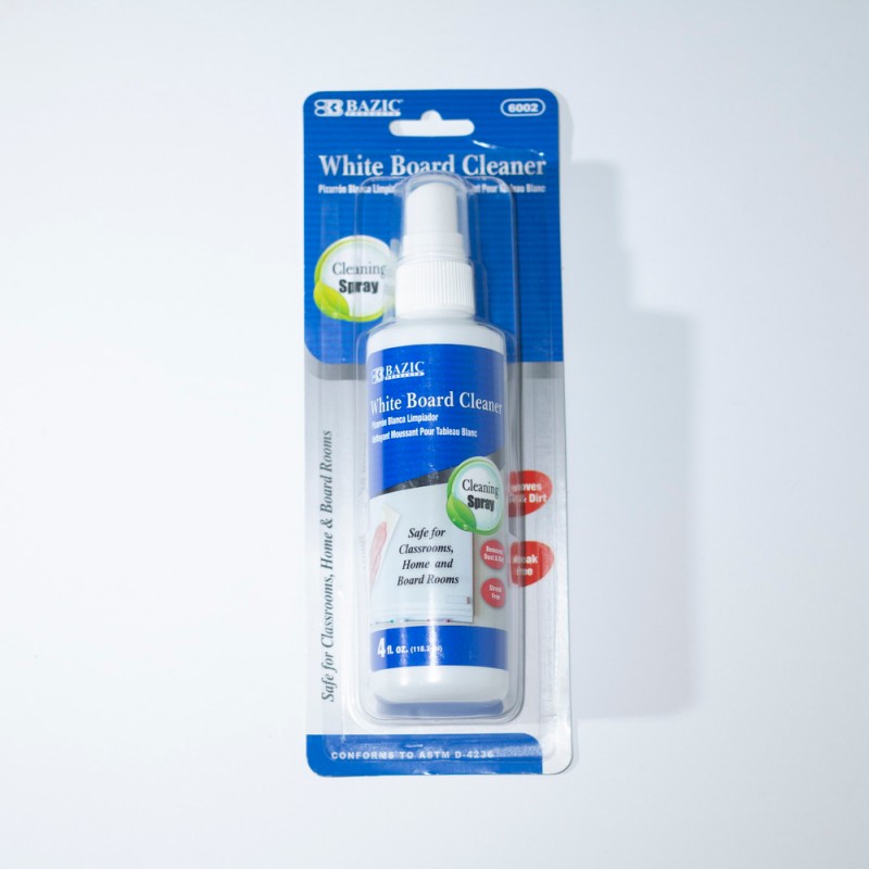 Bazic Whiteboard Spray Cleaner, 4 oz