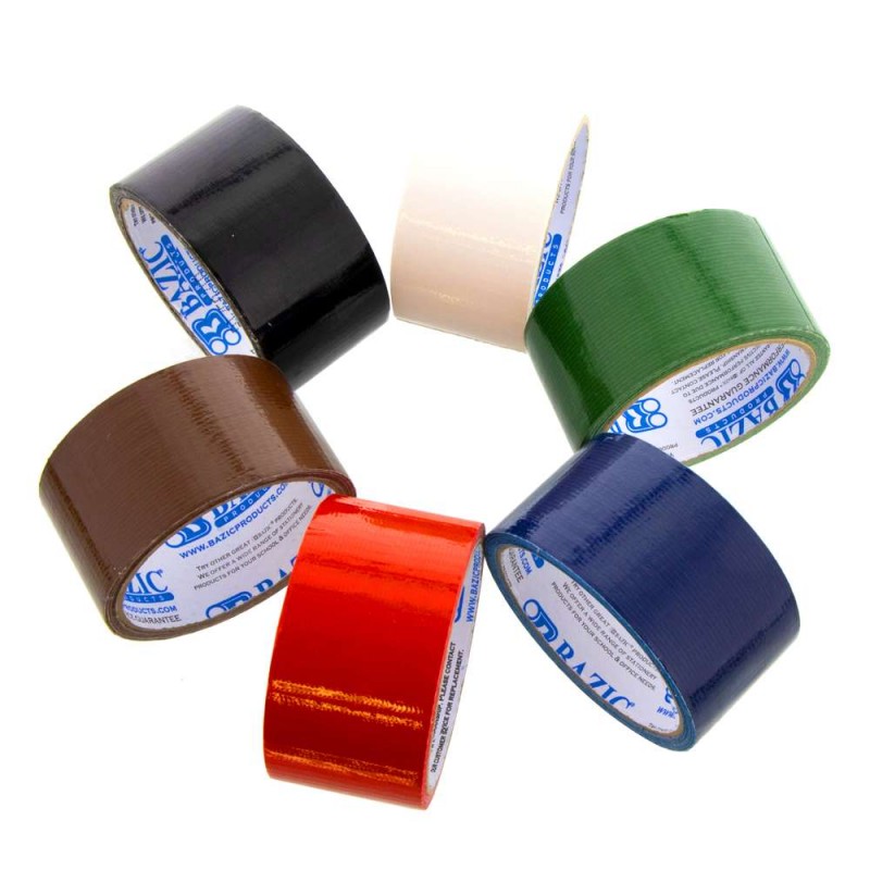 Bazic Duct Tape, Assorted Colours, 30ft
