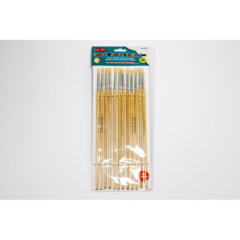 Creative Arts Paintbrush, No. 2, Round, 12pk