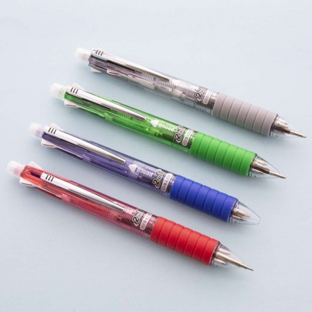 Bazic 2in1 Ballpoint Pen & Mechanical Pencil w/ Grip