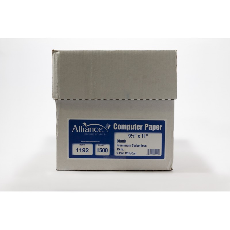 Alliance Computer Paper, 9½" x 11", 2-parts