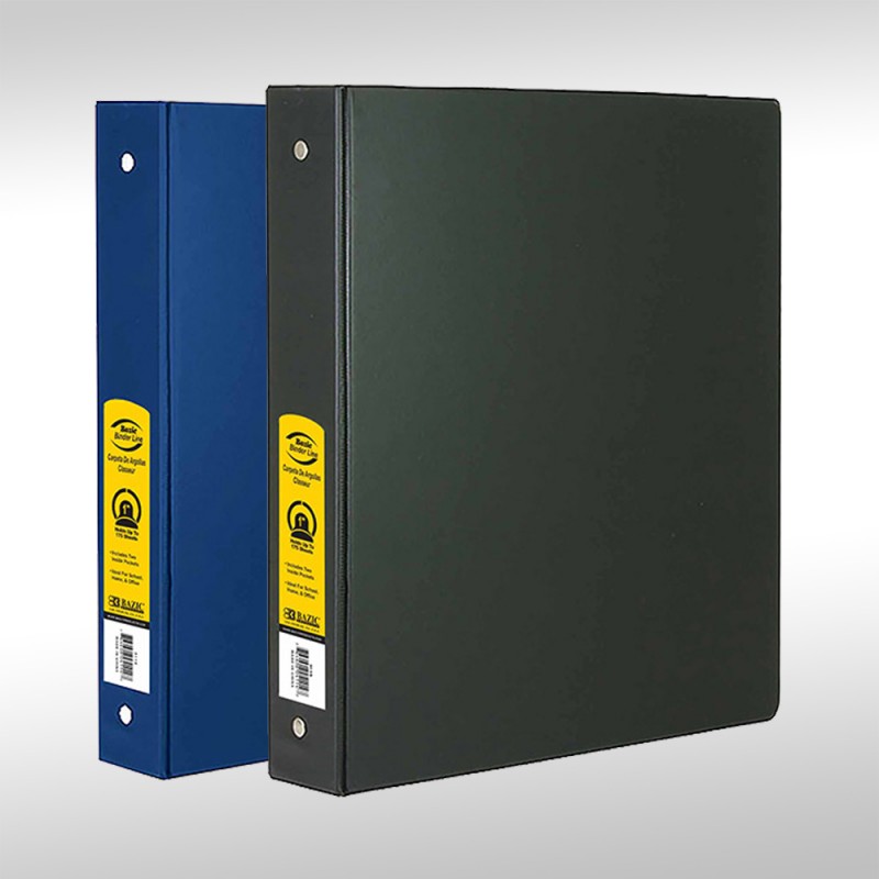 Bazic 1'' 3-Ring Binder, 2 Pockets